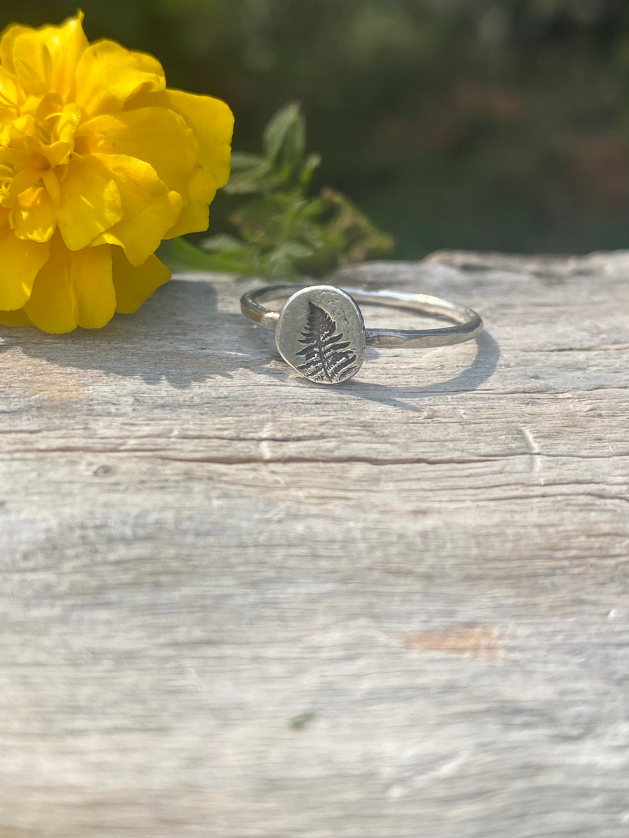 Fern Fossil Stacker Rings – Thlayli Designs